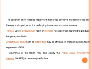Oral manifestations in hiv disease | PPTX