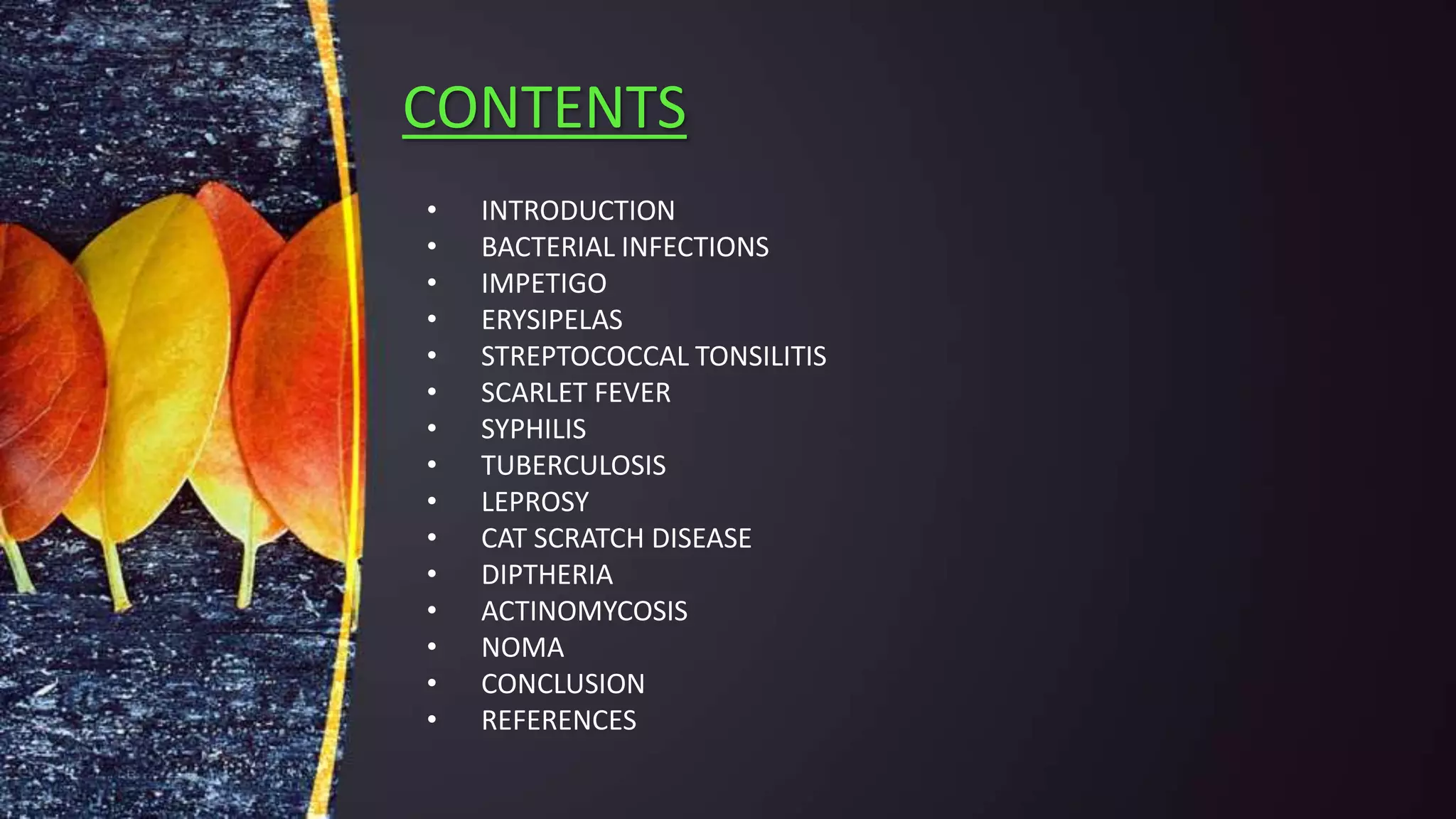 Oral manifestations of bacterial infections | PPTX