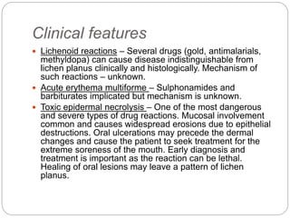 ORAL MANIFESTATIONS OF DRUG REACTIONS.ppt