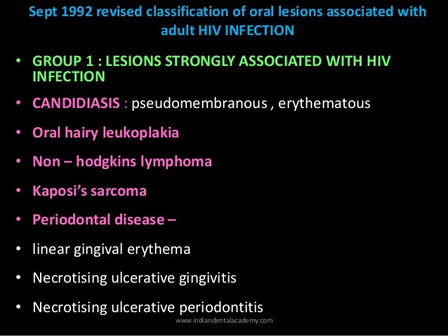 Oral manifestations of hiv aids/ dental implant courses
