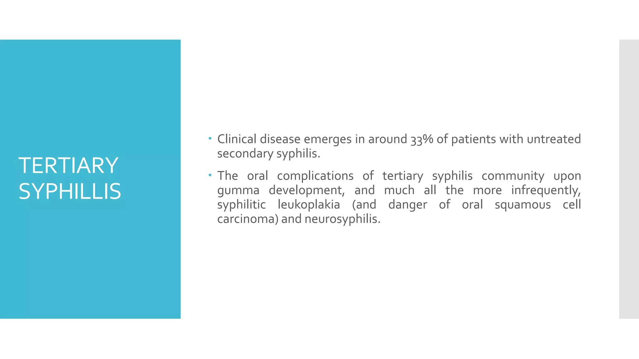 ORAL MANIFESTATIONS OF SYPHILIS-A review | PPTX