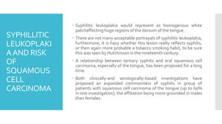 ORAL MANIFESTATIONS OF SYPHILIS-A review | PPTX