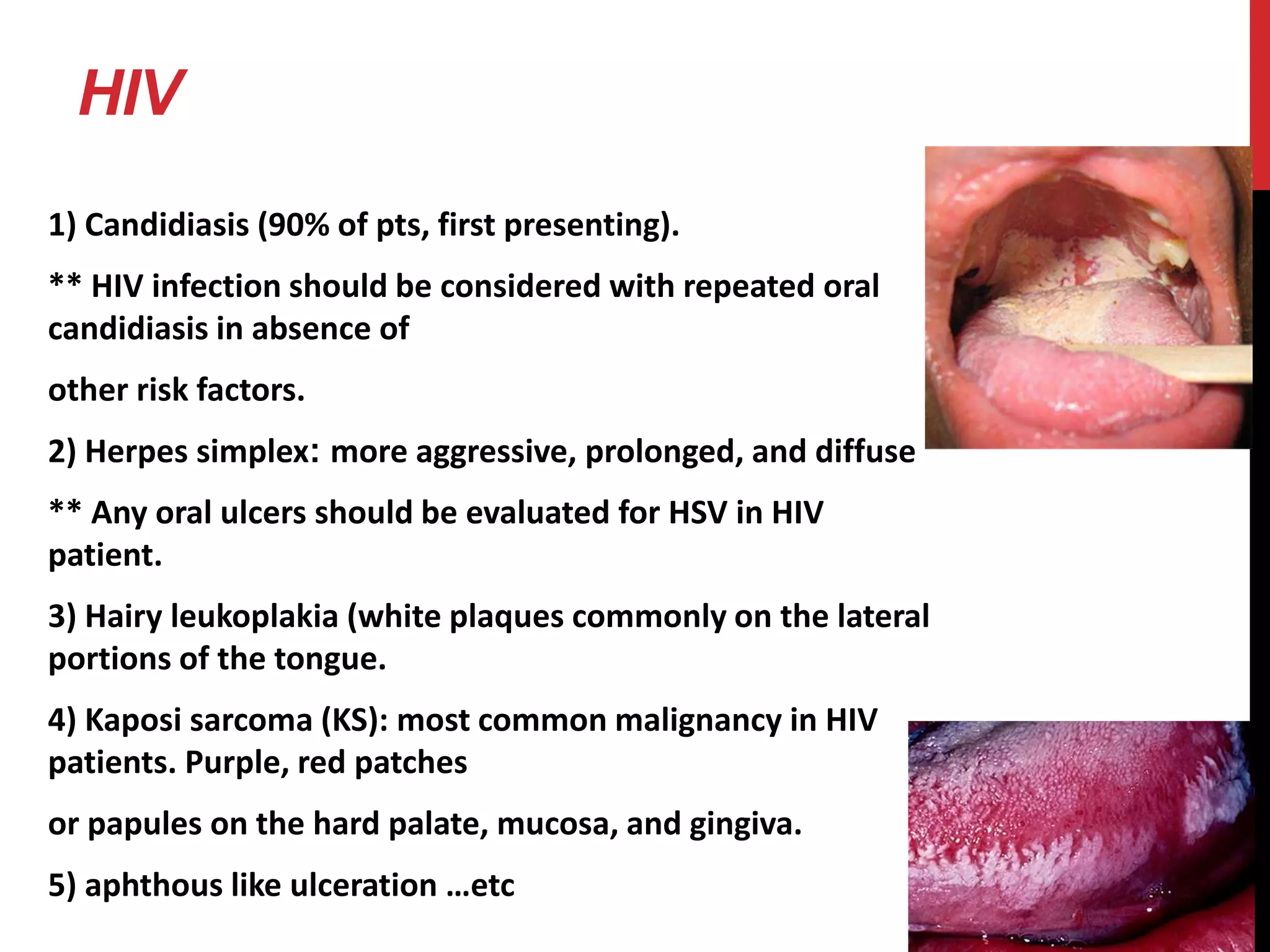 Oral manifestations of systemic disease | PPTX