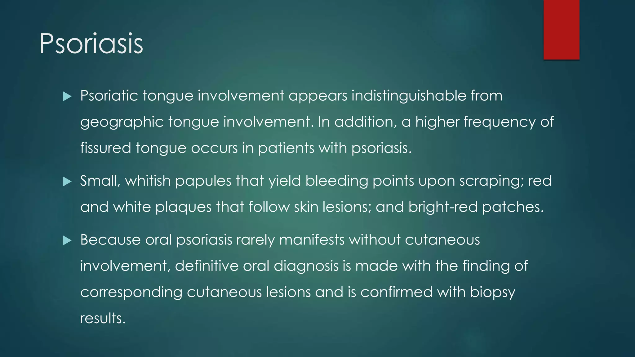 Oral manifestations of systemic diseases | PPTX