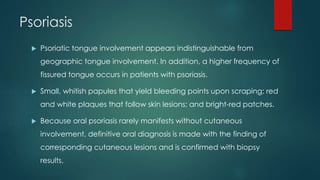 Oral manifestations of systemic diseases | PPTX