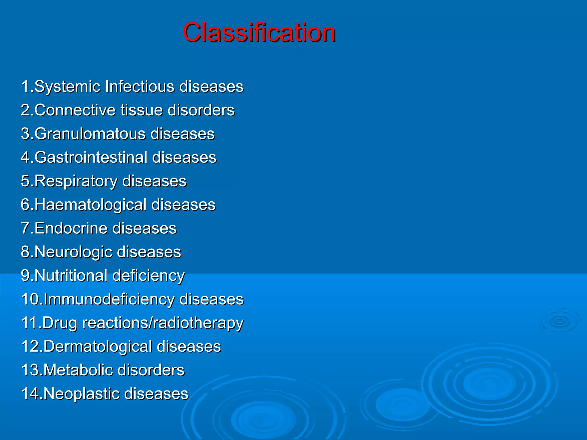 Oral manifestations of systemic diseases | PPT