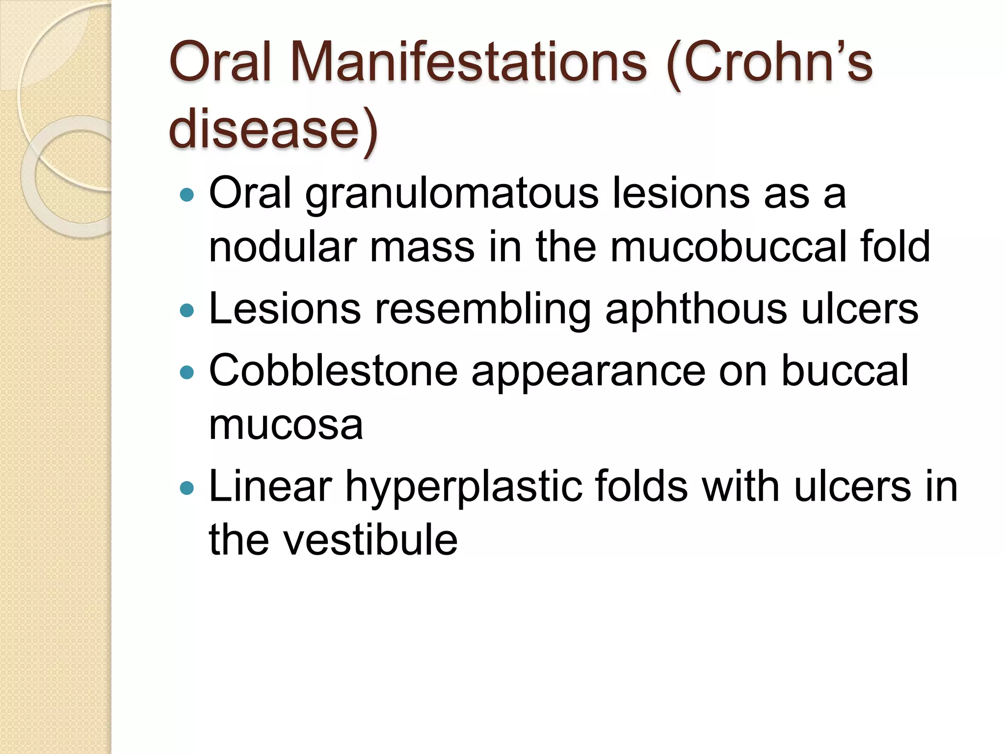 Oral manifestations of systemic diseases | PPTX