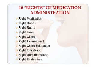 Oral Medication Administration | PDF