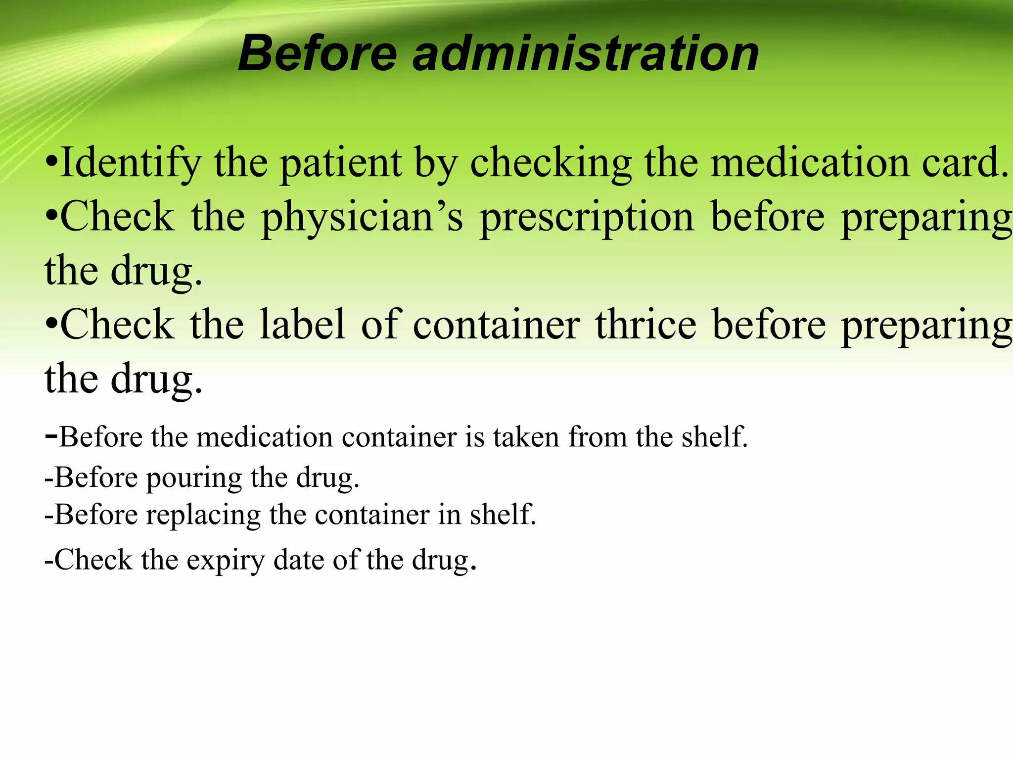 Oral medication administration | PPTX