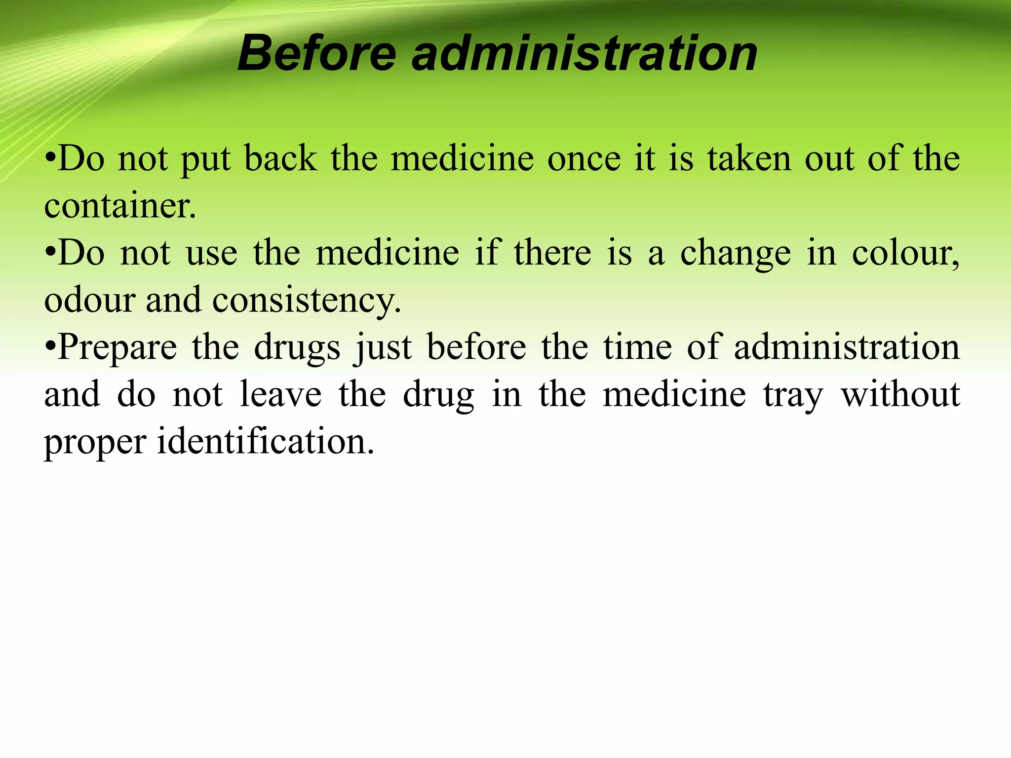 Oral medication administration | PPTX