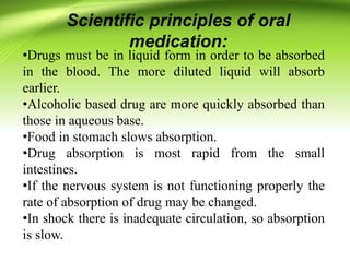 Oral medication administration | PPTX