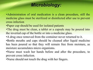 Oral medication administration | PPTX