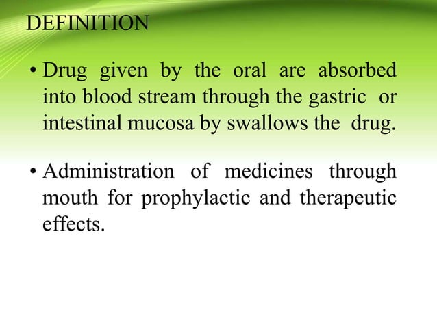 Oral medication administration | PPTX