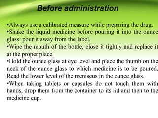 Oral medication administration | PPTX