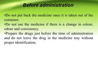 Oral medication administration | PPTX