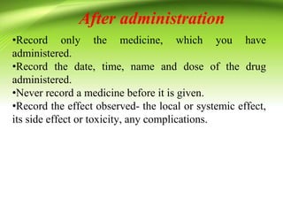 Oral medication administration | PPTX