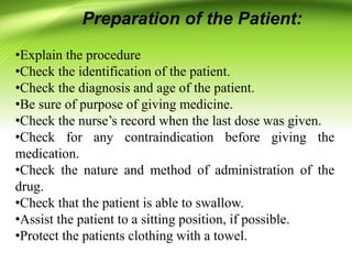 Oral medication administration | PPTX