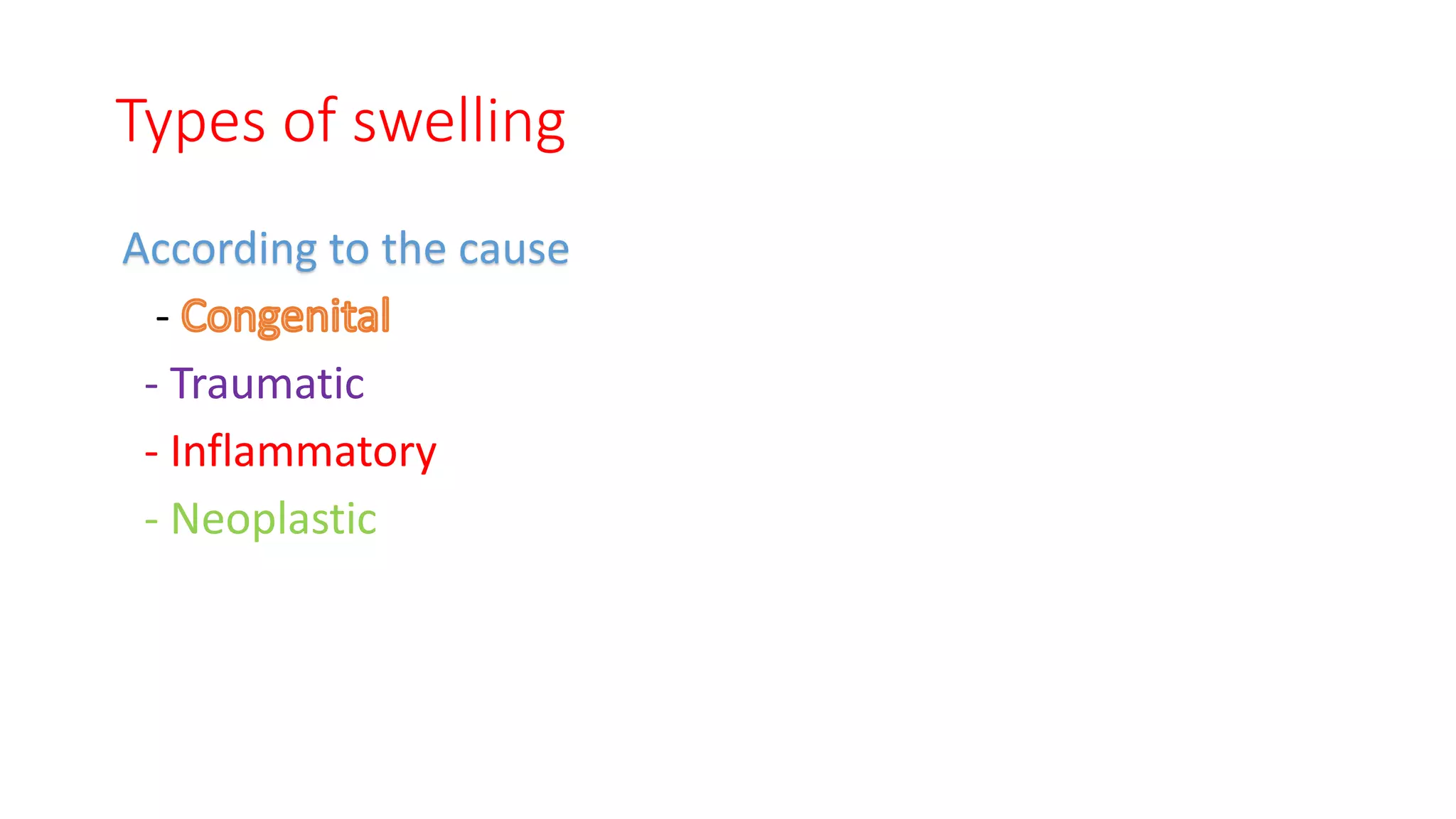 examination of swelling and ulcer oral medicine by channu m g | PPTX