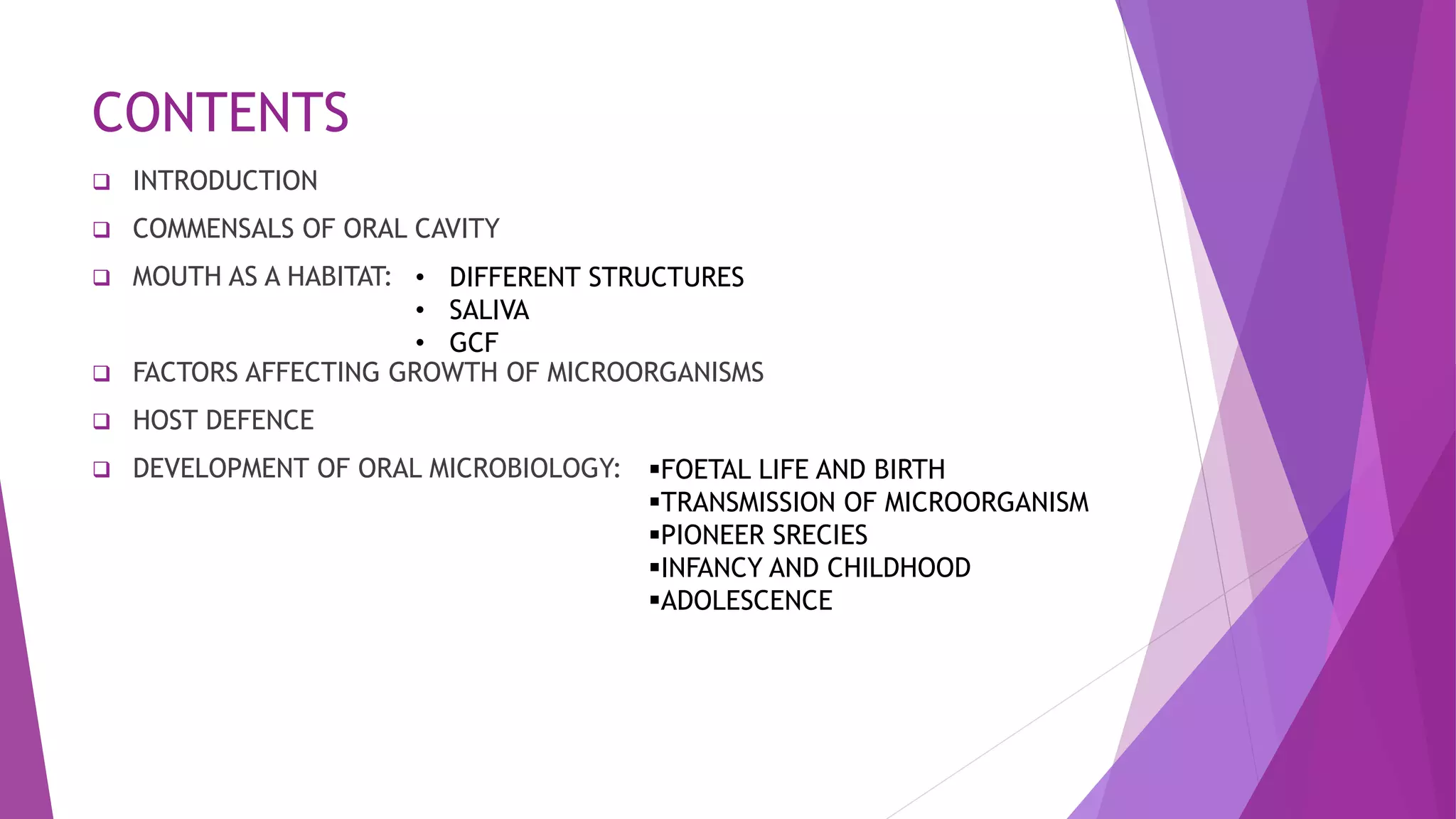 Oral microbiology | PPTX