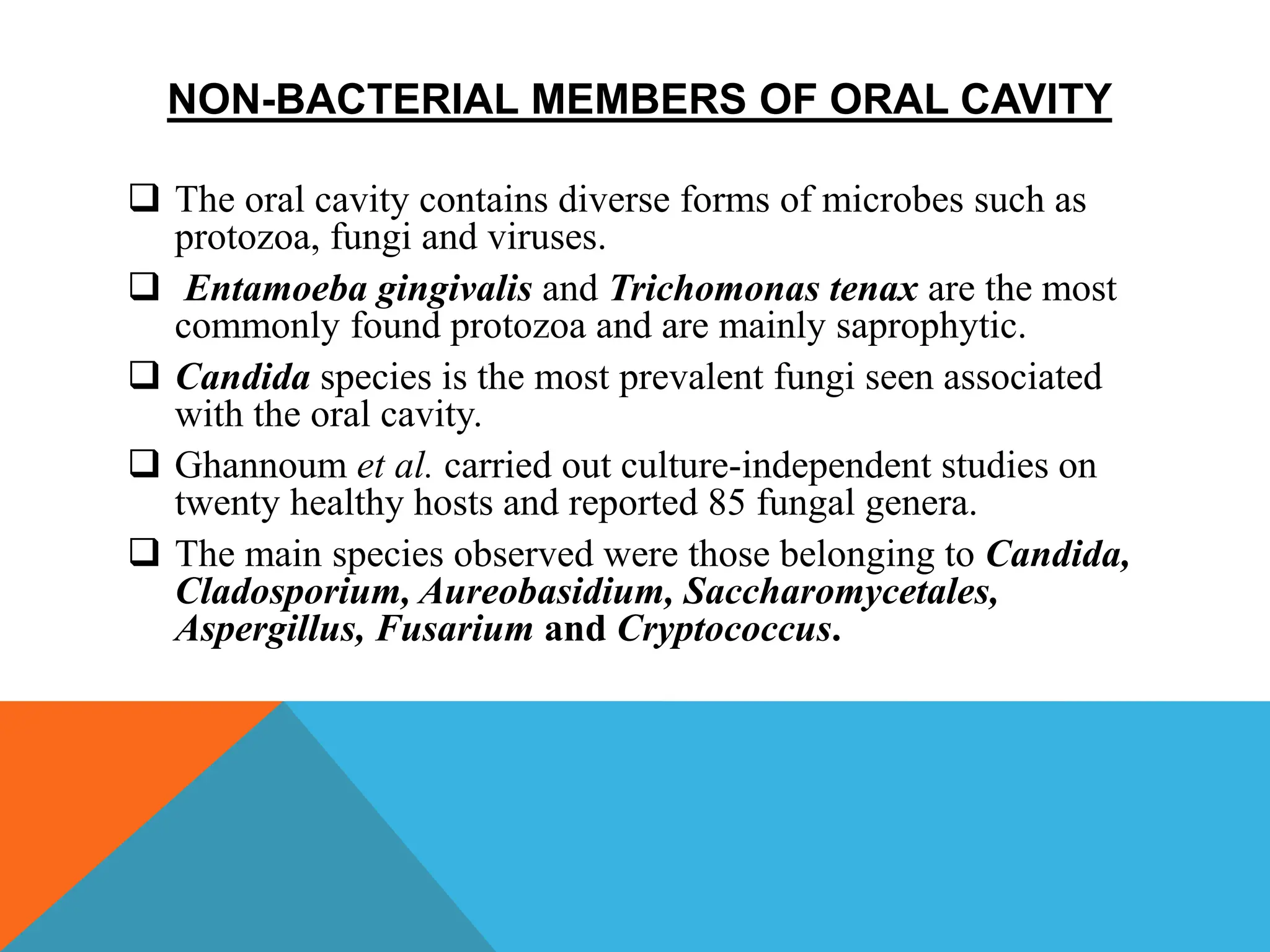 ORAL MICROBIOME.pptx by UMNA FATIMA- BIOMED | PPTX