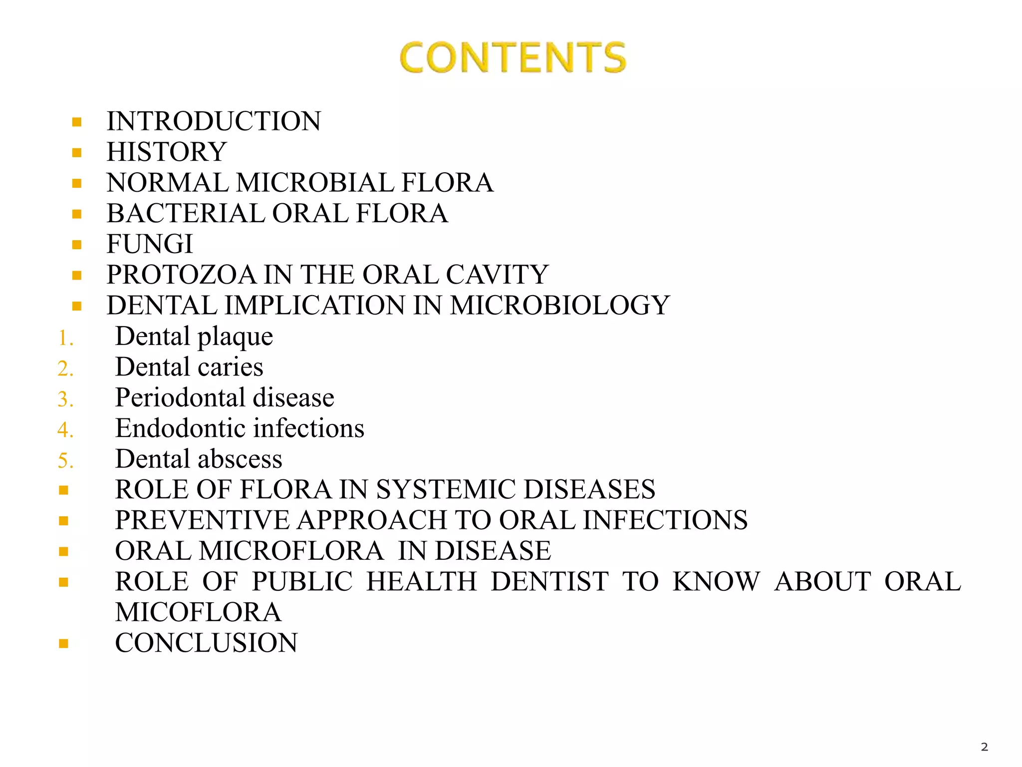 Oral microfolora | PPTX