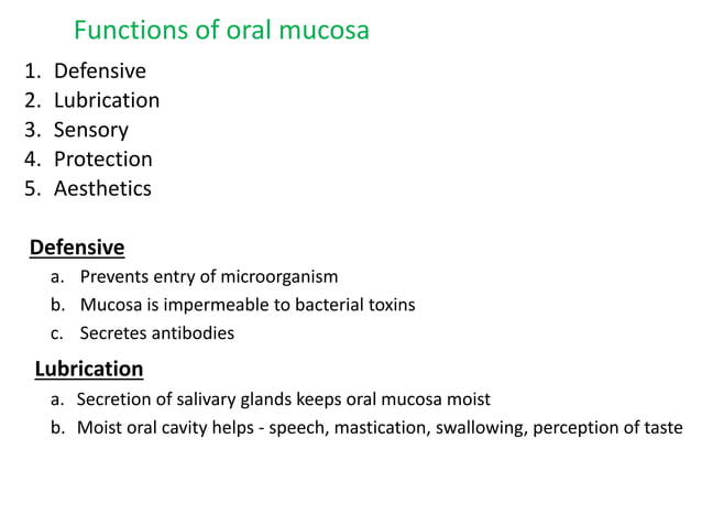 Oral mucosa in health | PPTX | Dental Health | Diseases and Conditions