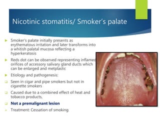 Nicotine Stomatitis Histopathology