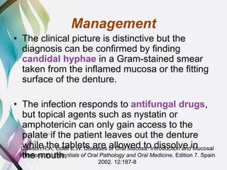 Oral mucosal lesions in denture wearers | PPTX