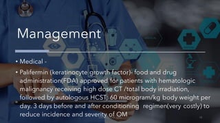 ORAL MUCOSITIS easy ppt for Nurses | PDF