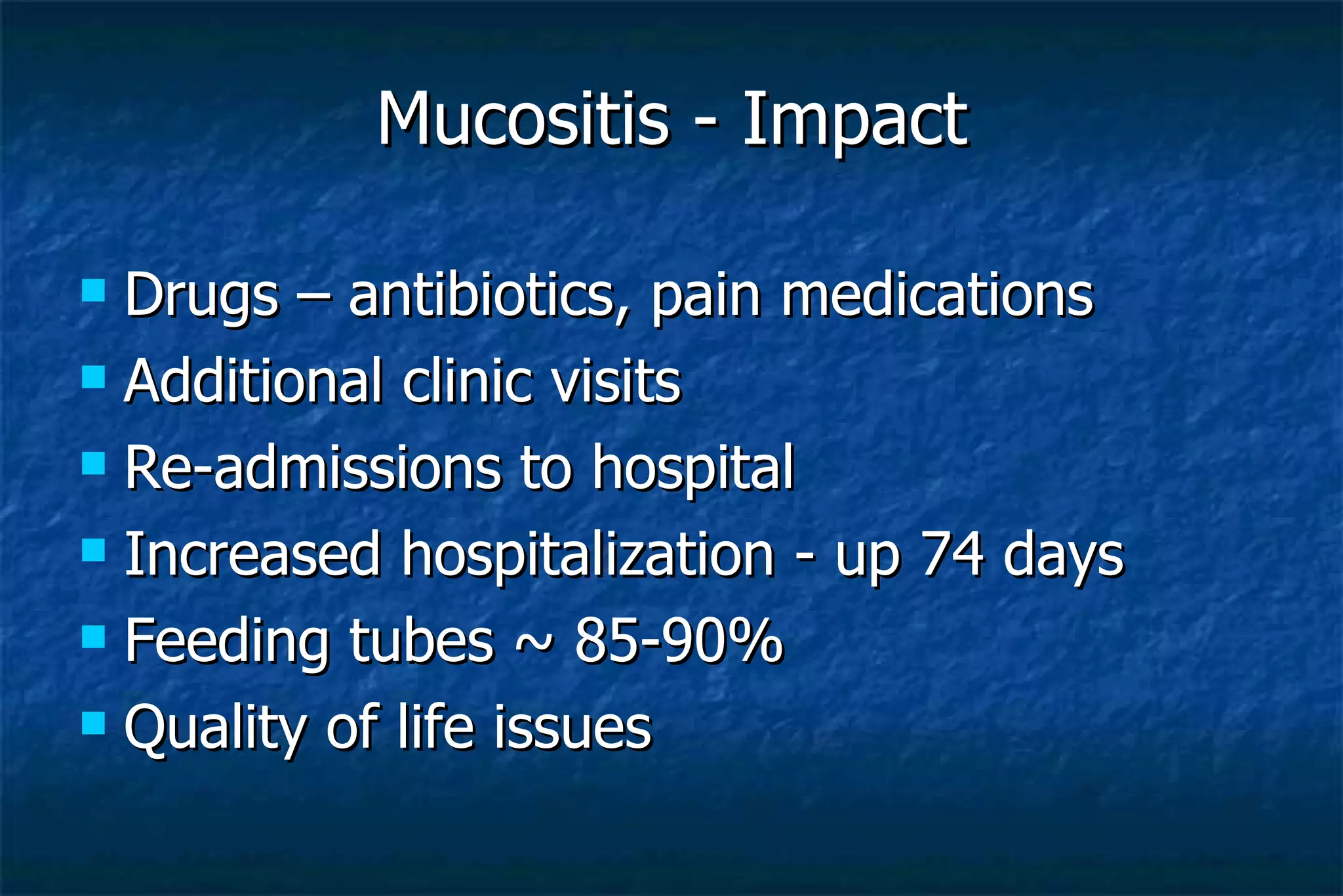 Oral Mucositis In Cancer Care | PPT
