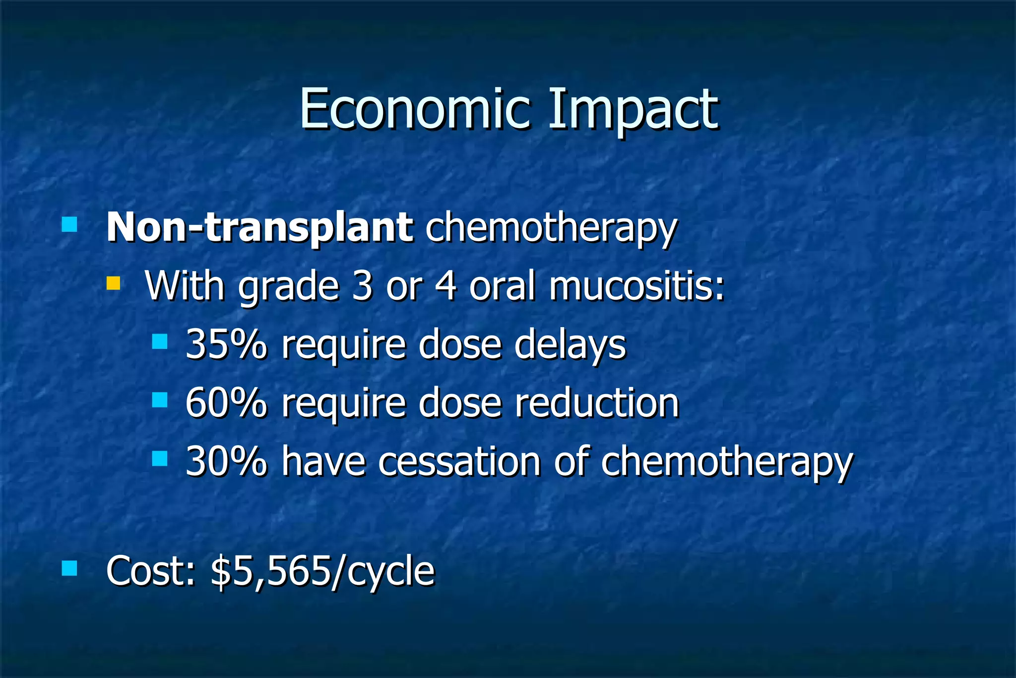 Oral Mucositis In Cancer Care Is The End In Sight | PPT