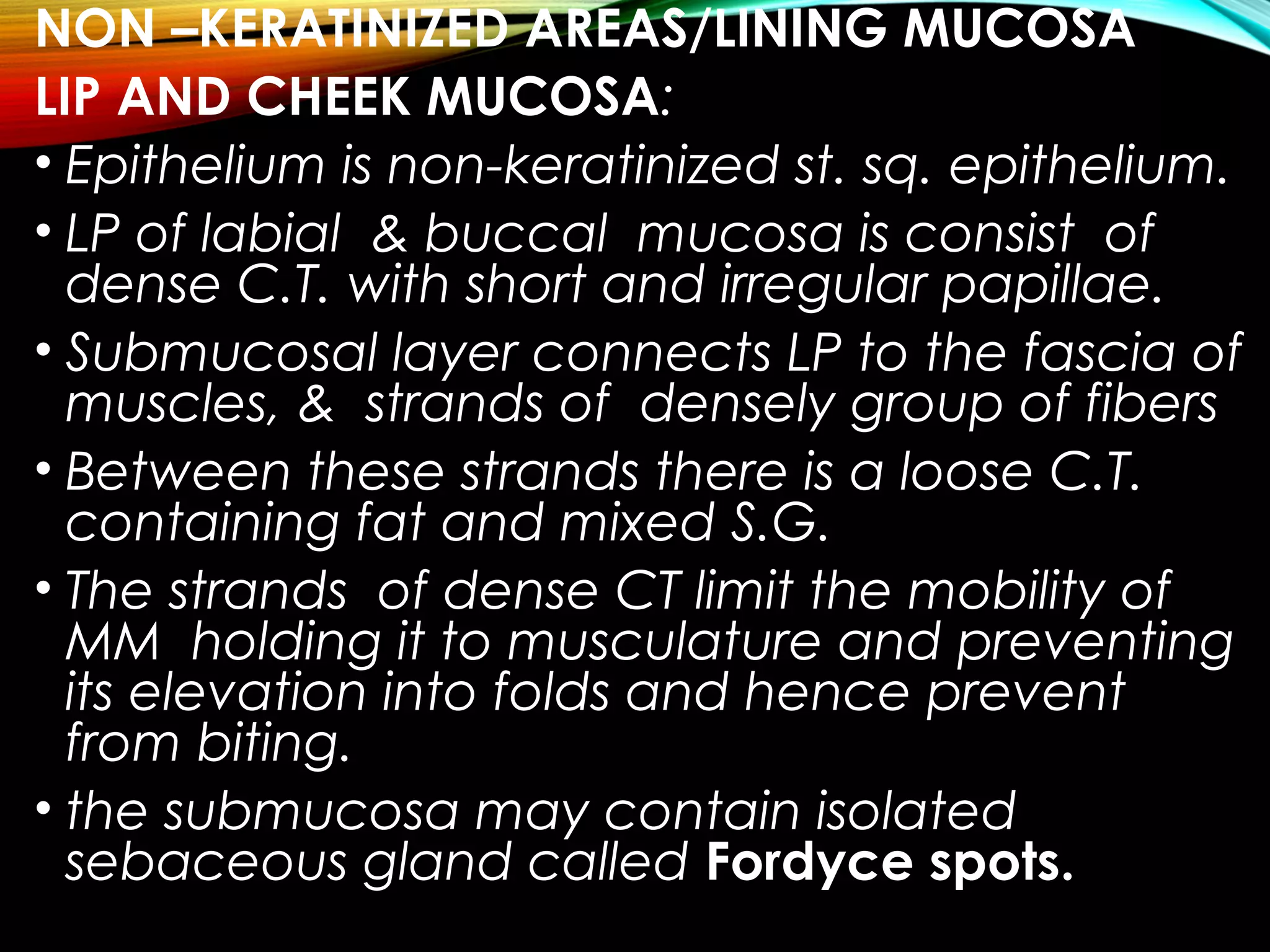 Oral Mucous Membrane... Arindam | PPT
