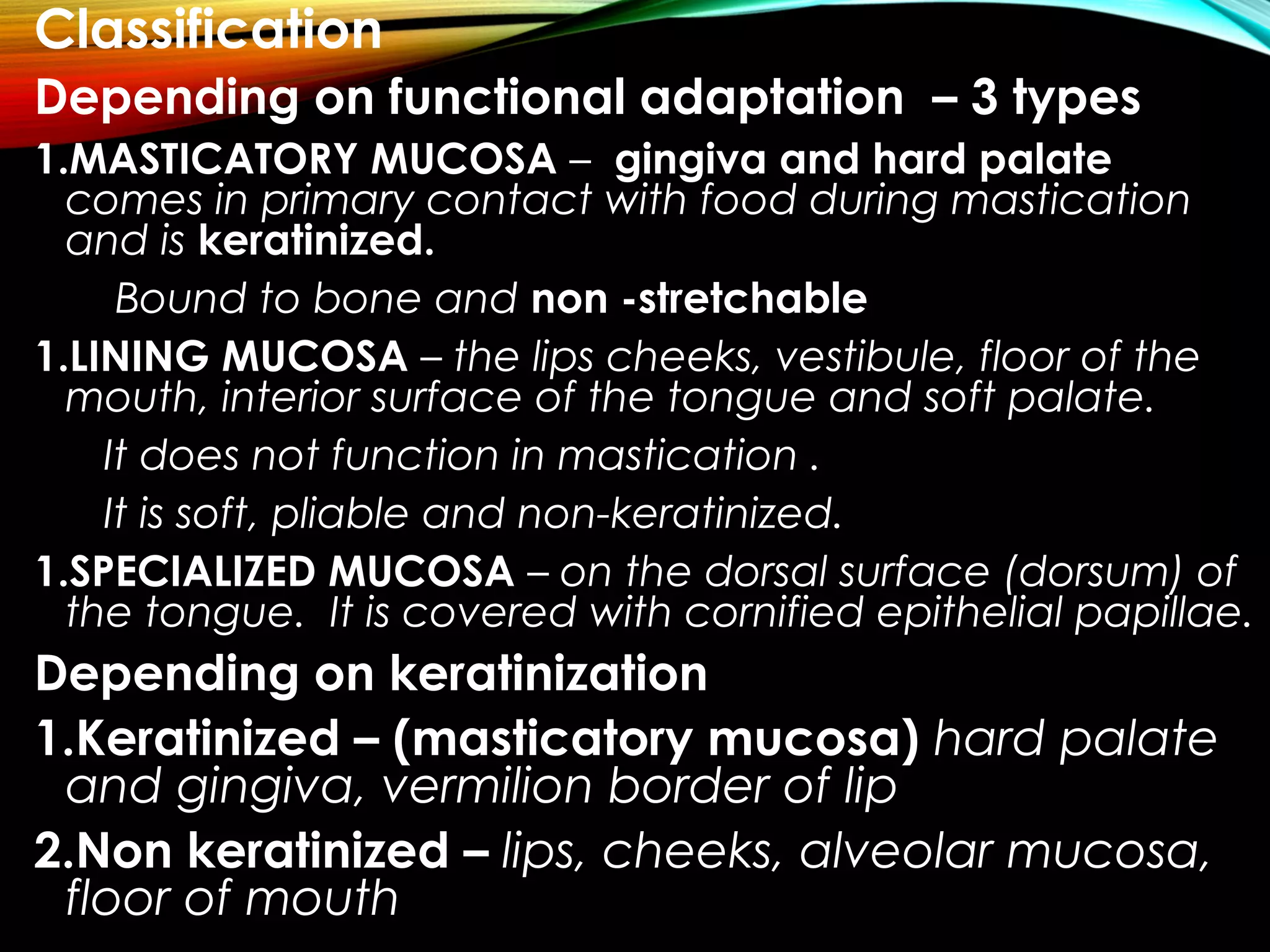 Oral Mucous Membrane... Arindam | PPT