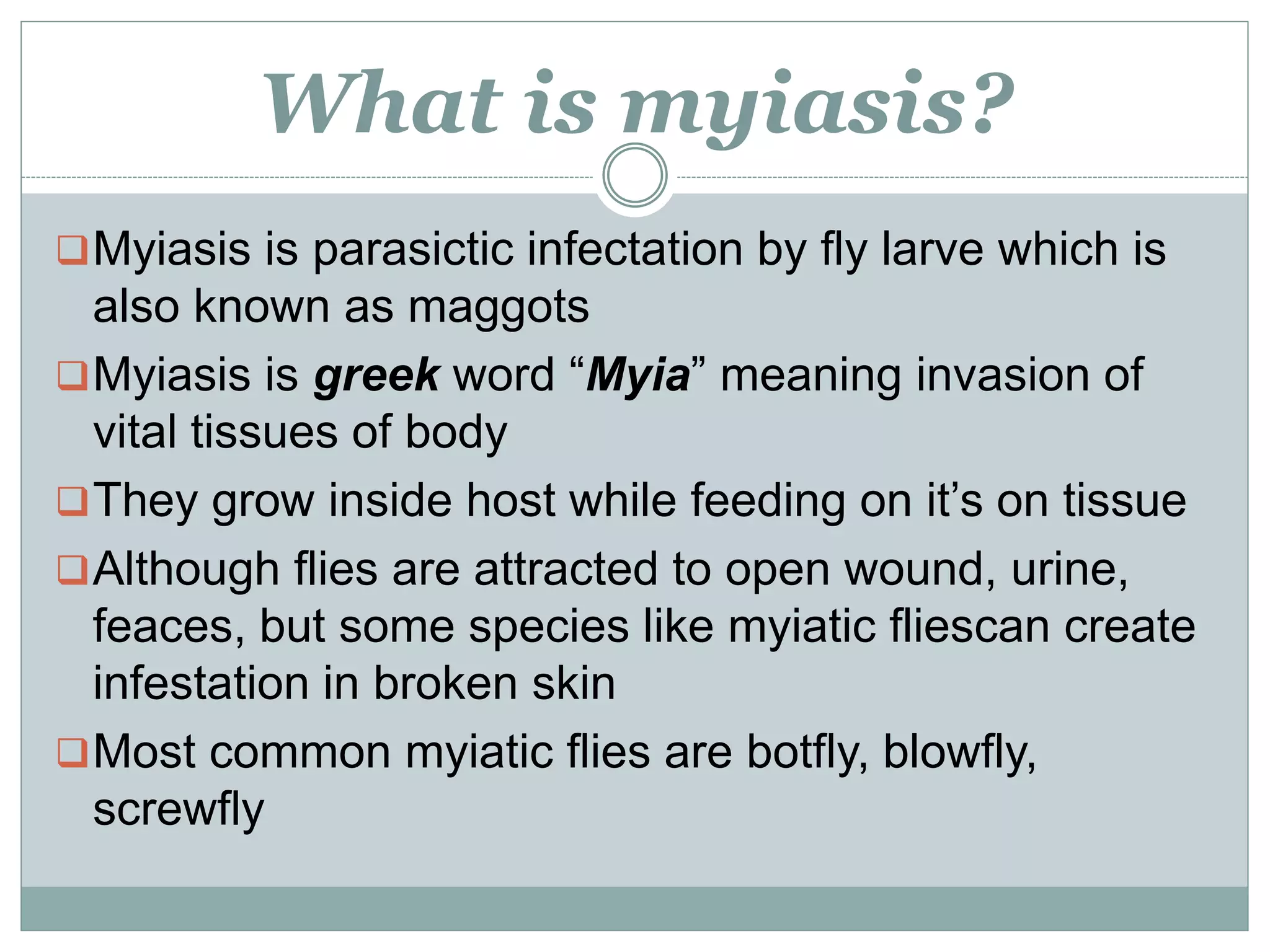 Oral Myiasis | PPTX