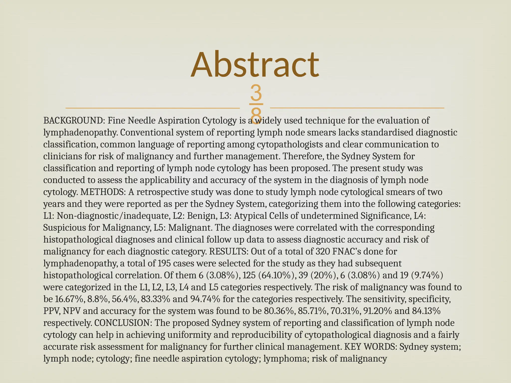 Utility of the sydney system for classification of lymph node ...