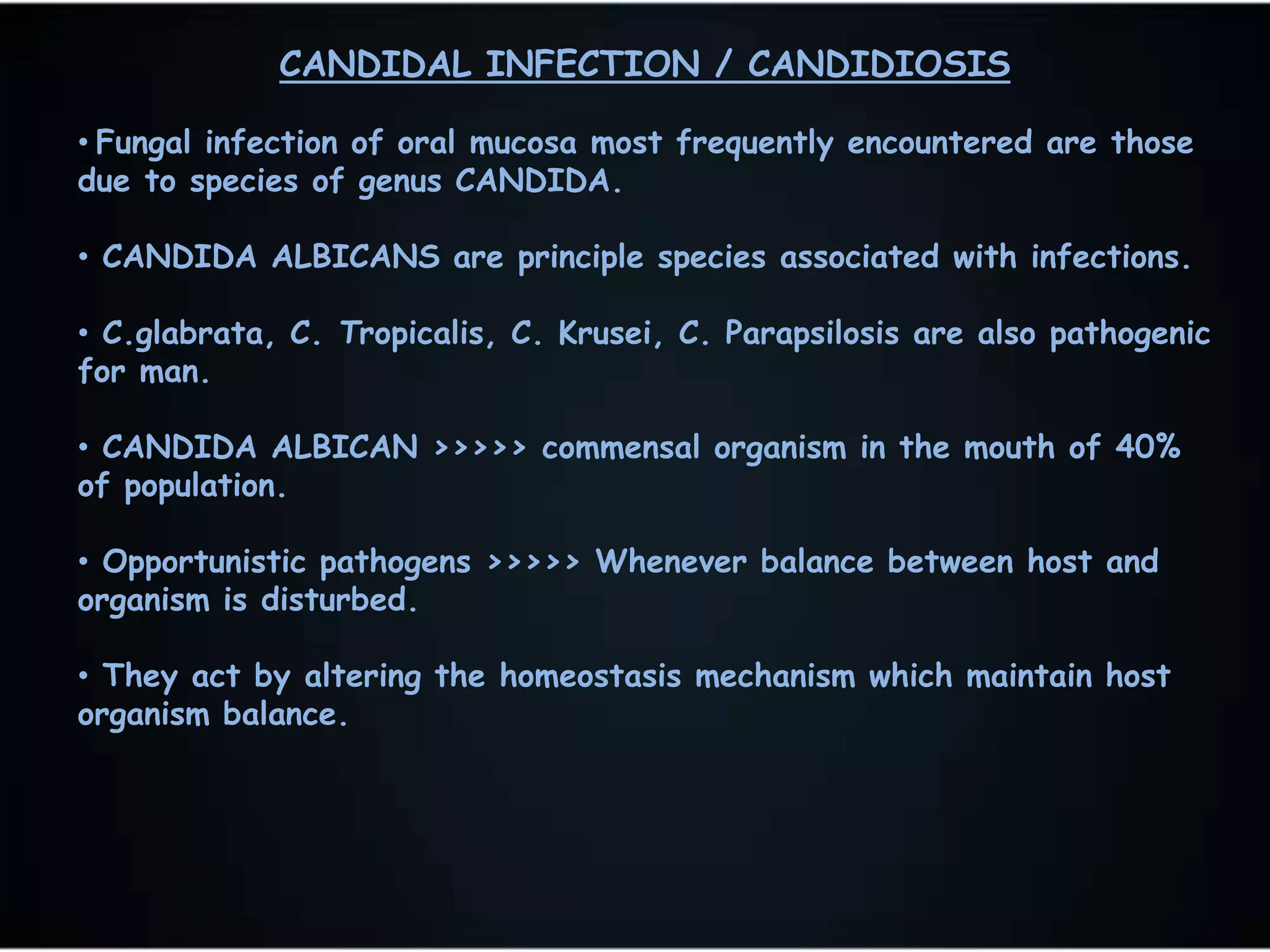 Oral pathology ... fungal infections 2 | PPTX