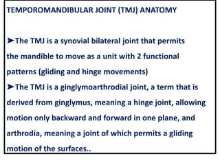 Temporomandibular joint Disorder in oral pathology | PPTX | Death ...
