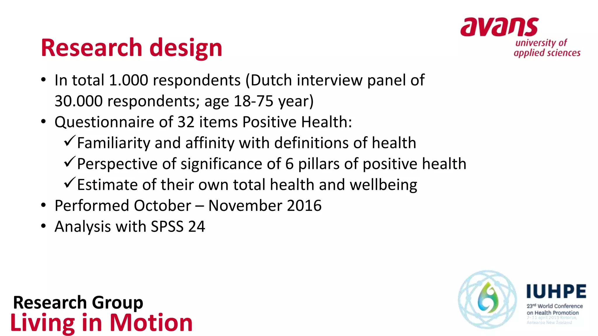 Added value of Positive health concept to WHO health definition in ...