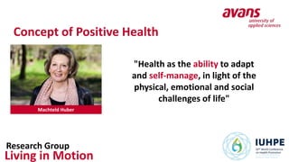 Added value of Positive health concept to WHO health definition in ...