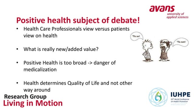 Added value of Positive health concept to WHO health definition in ...