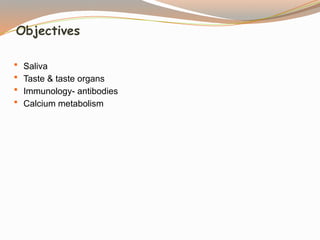 Components of Saliva - An insight to mouth | PPTX