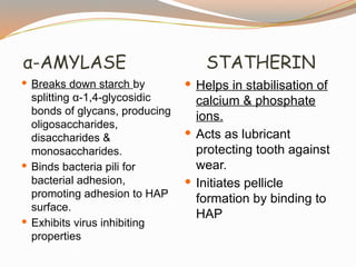 Components of Saliva - An insight to mouth | PPTX