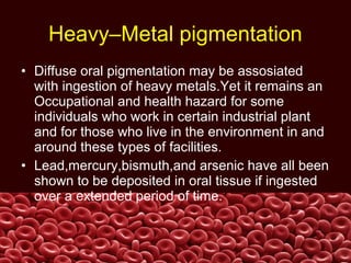 Oral pigmentation lesion | PPT