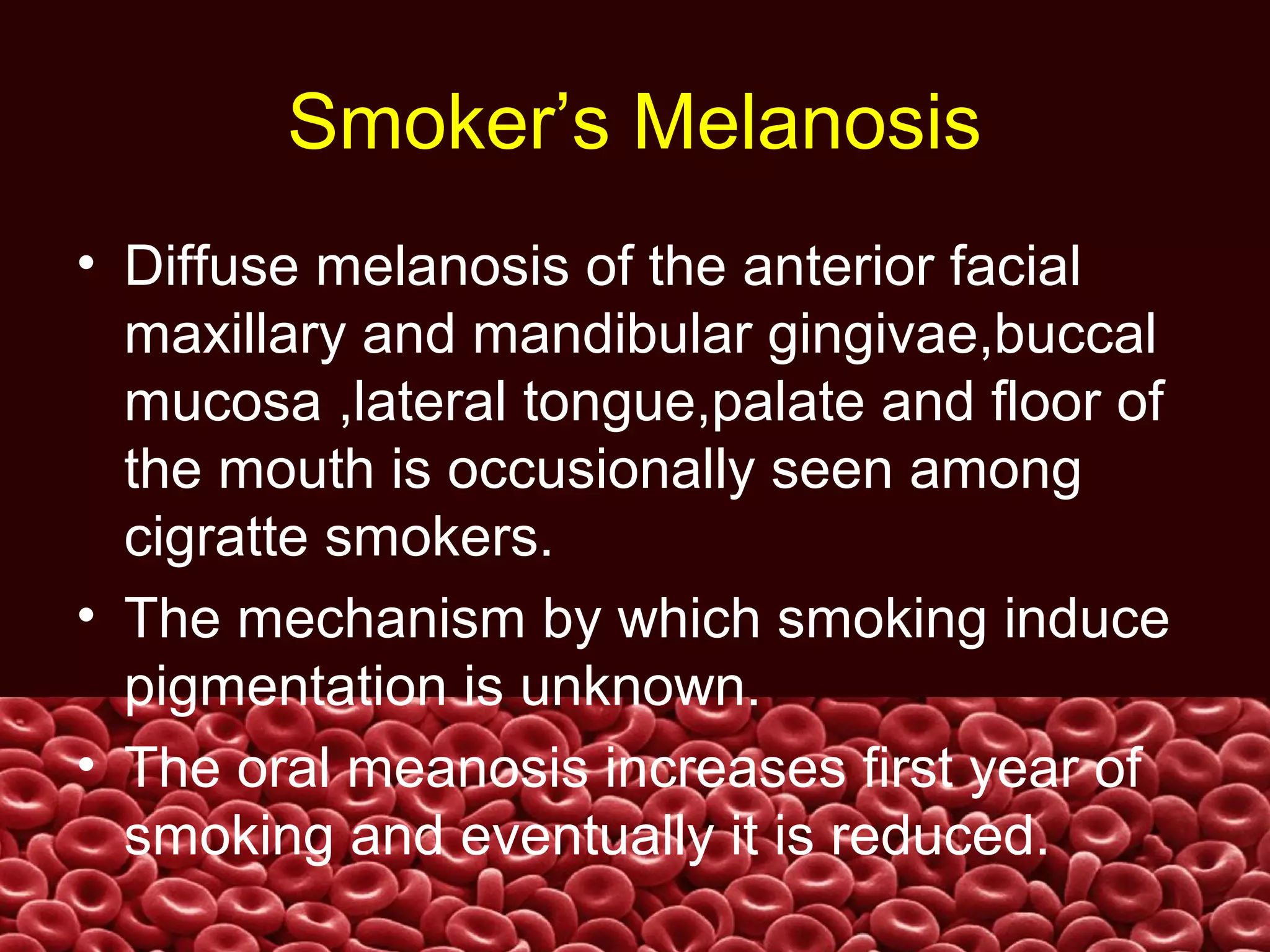 Oral pigmentation lesion | PPT
