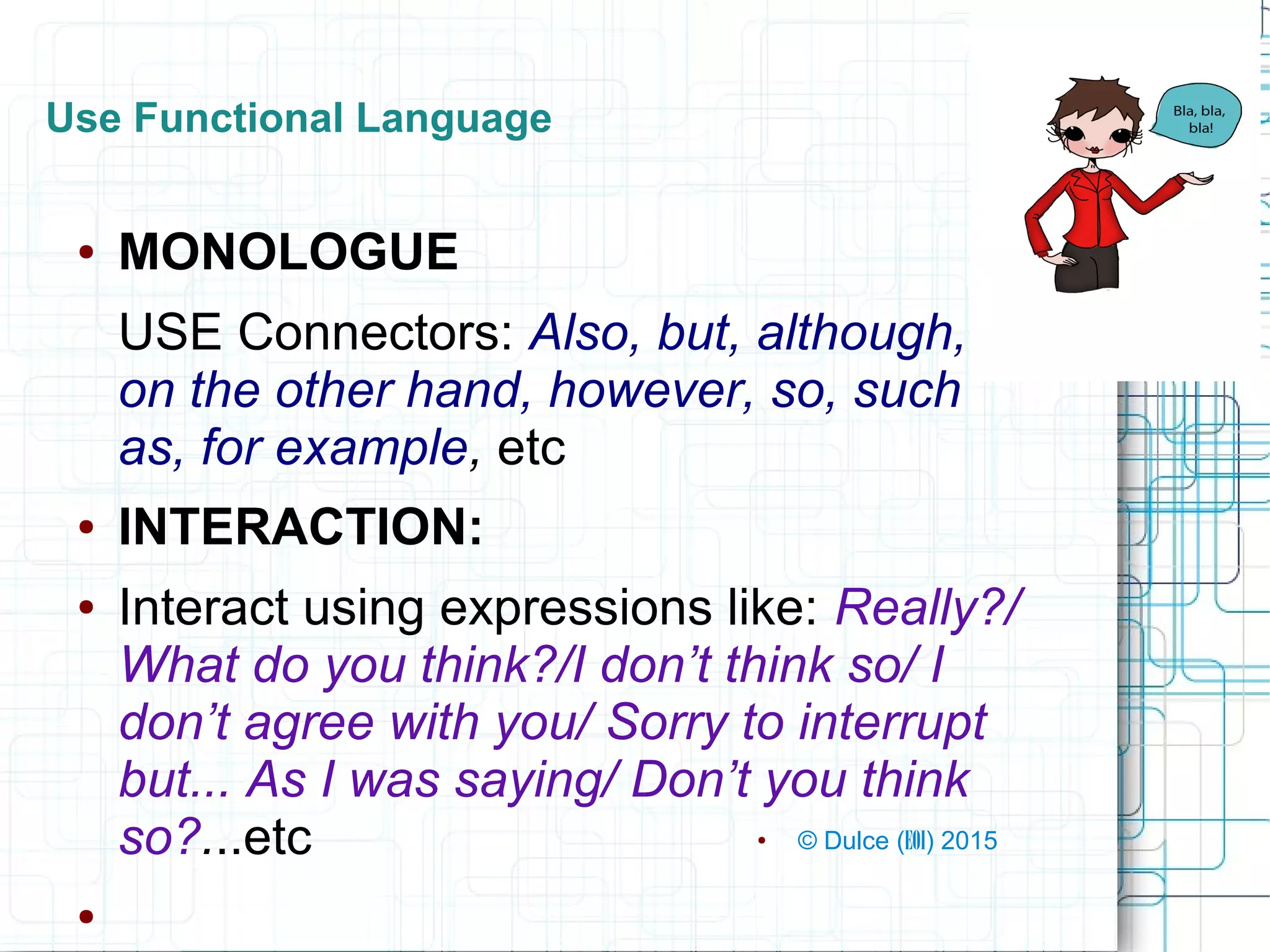 Oral practice tips & examples | ODP | Programming Languages | Computing