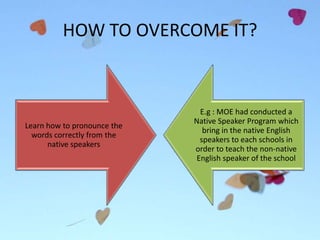 Problems faced by Non-Native English Speakers | PPT