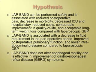 Clinical Investigation of the LAP-BAND medical device | PPT