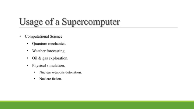Brief Definition of Supercomputers | PPT