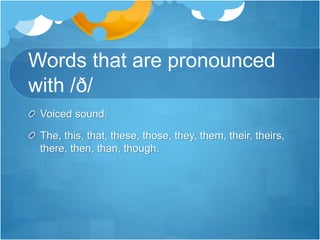 How to pronounce th correctly | PPT