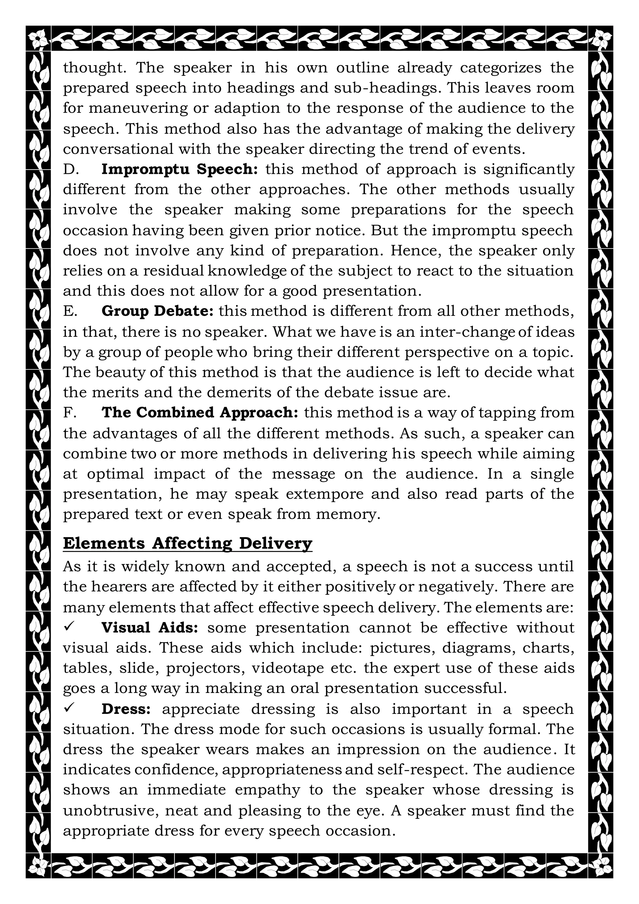 ORAL PRESENTATION - PUBLIC SPEAKING | DOCX